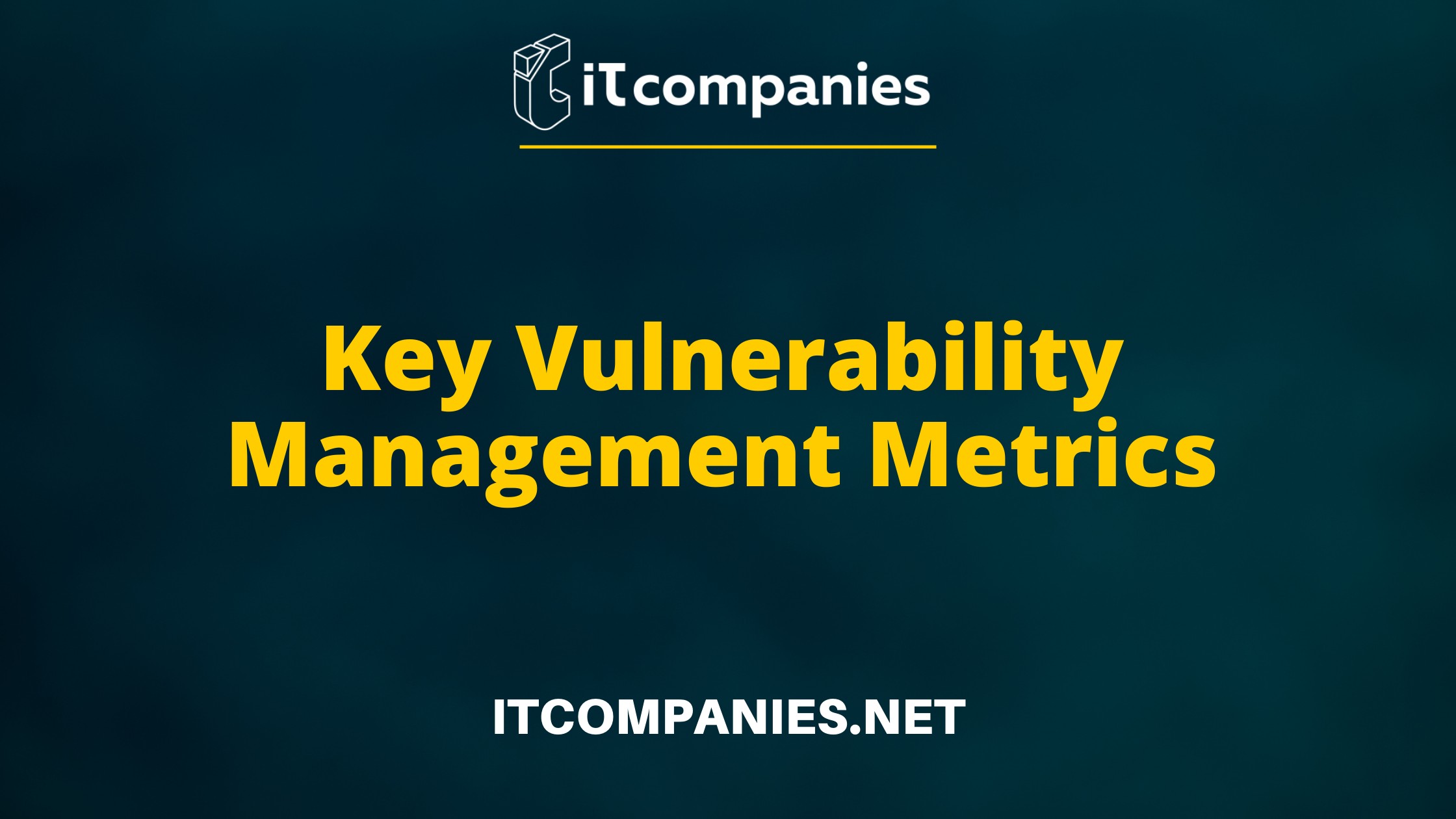 Key Vulnerability Management Metrics — IT Companies Network